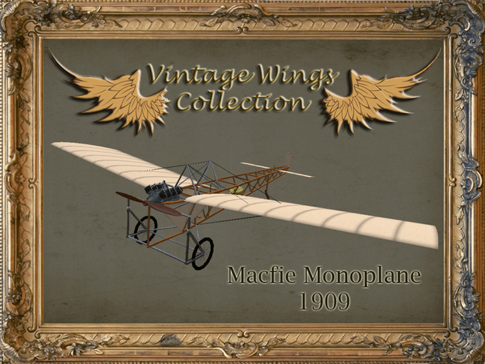 Second Life Marketplace - Vintage Wings - Macfie Monoplane - 1909