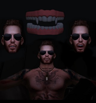 Second Life Marketplace - *The Collective* Tru Mesh VAMPIRE Teeth FATPACK