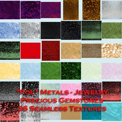 Second Life Marketplace - *FoL* Textures - Jewelry Metals & Stones