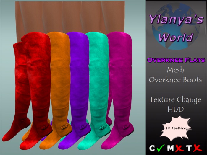 Second Life Marketplace - Texture changer Thigh High Boots - SPECIAL OFFER