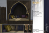 Second Life Marketplace - Sway's [Amal] Day-bed Nook . gold / PG