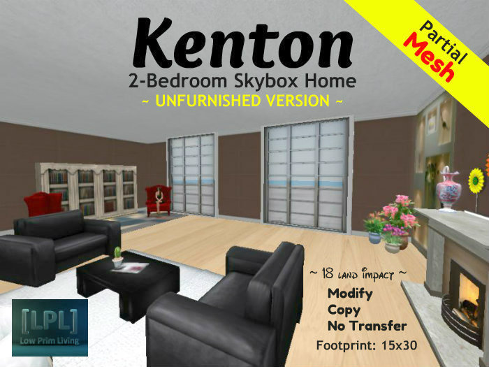 Second Life Marketplace - Kenton 2-Bedroom Skybox - Unfurnished ...