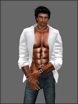Second Life Marketplace - M-Creations *MESH* Open Shirt & T Eric White ...