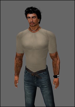 Second Life Marketplace - M-Creations *MESH* Open Shirt & T Eric White ...