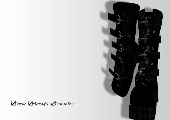 Second Life Marketplace - .::SM::. ALONE BOOTS ~ Full PERMISSIONS