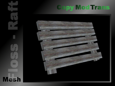 Second Life Marketplace - Raft - mesh - fullperm - 1 prim