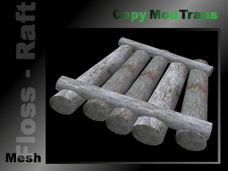 Second Life Marketplace - Raft - mesh - fullperm - 1 prim