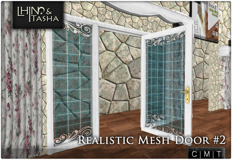 Second Life Marketplace - [L&T] - Realistic Mesh Door #2 (Full Perm ...