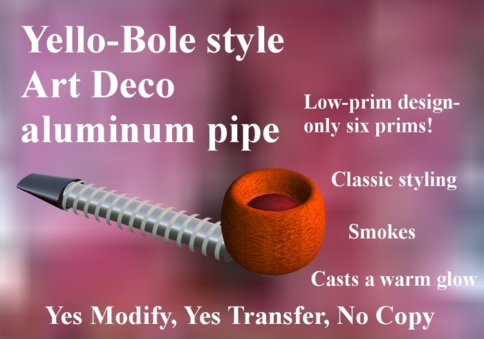 Second Life Marketplace - KFA Yello-Bole style Art Deco tobacco pipe ...