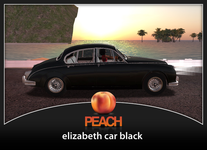 Second Life Marketplace - Peach Jag Elizabeth car black