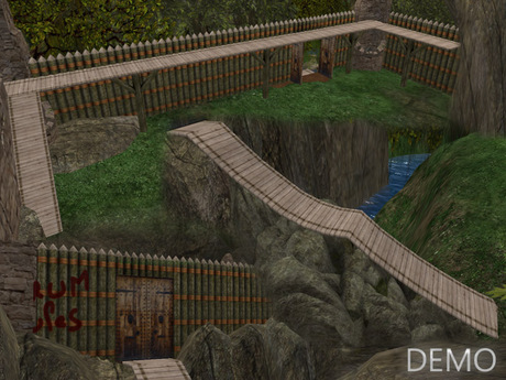 Second Life Marketplace - Yatsumo - Wood Defence Palisade Pack