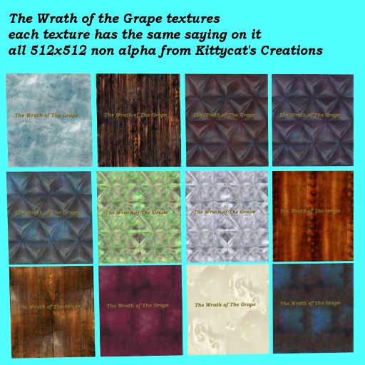 Second Life Marketplace - the Wrath of the Grape textures