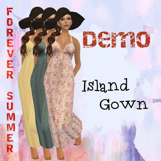 Second Life Marketplace - DEMO Island Gown(all sizes)