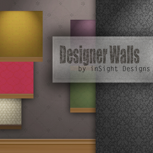 Second Life Marketplace - 30 Designer walls with wallpaper (includes ...