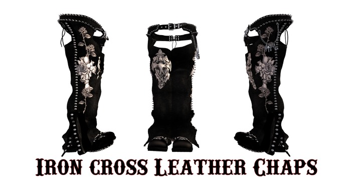 Second Life Marketplace - Leather chaps Iron cross