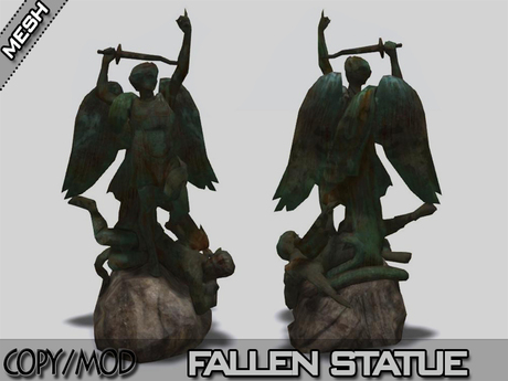 Second Life Marketplace - +Fallen Statue + copy/mod