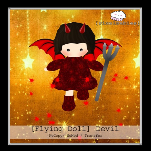 Second Life Marketplace - {PixelBabies} - [Flying Doll] Devil