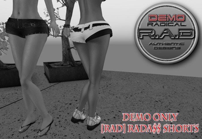 Second Life Marketplace - [RAD] DEMO_RadA$$ Shorts