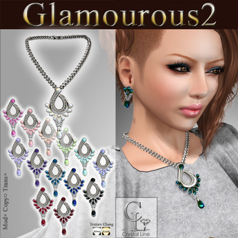 Second Life Marketplace - ((Crystal Line))Glamourous 2 Accessory Set(wear)