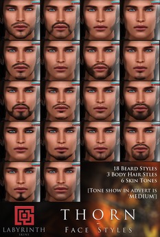 Second Life Marketplace - -Labyrinth- Thorn Skin DEMOS (Pale)