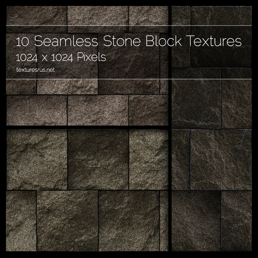 Second Life Marketplace - TRU Textures Ltd - 10 Seamless Large Stone ...