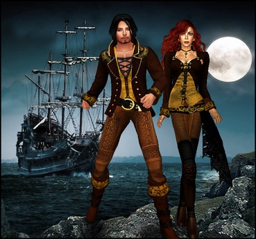 Second Life Marketplace - CLEARANCE - Pirate Calico Jack - Brown