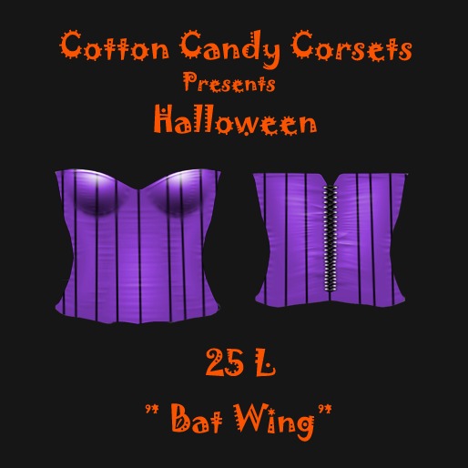 Second Life Marketplace - Cotton Candy Corsets - Bat Wing
