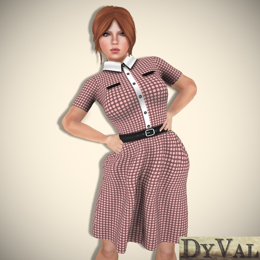 Second Life Marketplace - [DV] Retro Waitress Outfit PINK