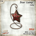 Second Life Marketplace - [Ginger Line] Star Lamp Ruby - Decorative ...