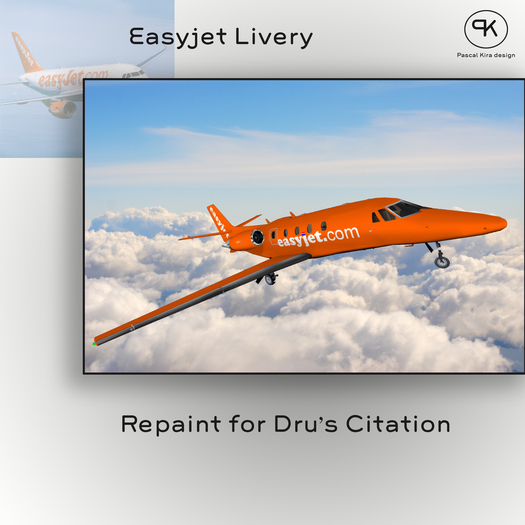Second Life Marketplace - Citation Easyjet repaint kit