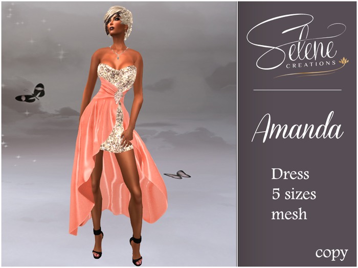Second Life Marketplace - [Selene Creations] Amanda peach mesh