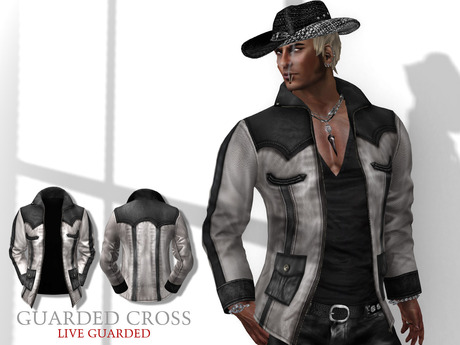 Second Life Marketplace - * Guarded Cross * Leather Jacket: Outsiders
