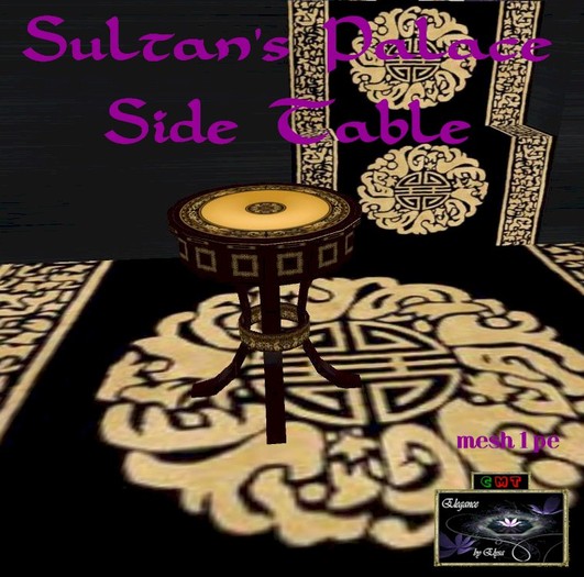 Second Life Marketplace - *EbE* Sultan's Palace Side Table