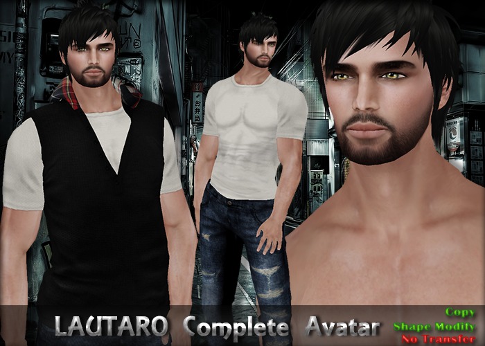 Second Life Marketplace - LAUTARO Complete Model Avatar, NEW 2015!! (3 ...