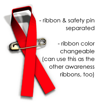 Second Life Marketplace - Red Ribbon (ribbon color changeable) (CMT)