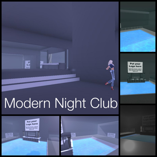 Second Life Marketplace - Modern Night Club (Skybox)(Modern Home)