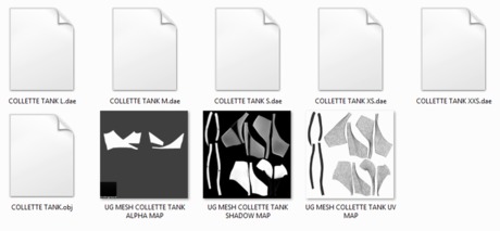 Second Life Marketplace - [UG MESH] COLLETTE TANK PACK