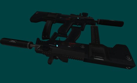 Second Life Marketplace - Ambo Science inc. Type 05 .45 SMG sub machine gun