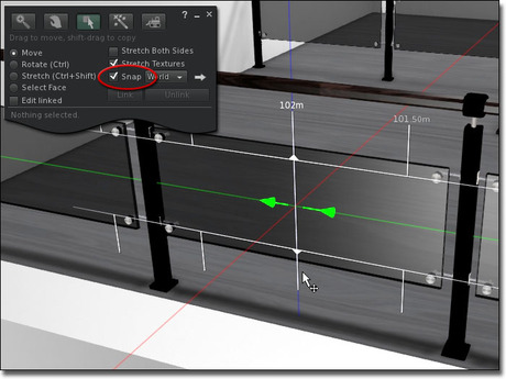 Second Life Marketplace - Snap To Grid Glass Railing Kit - Full Perm ...