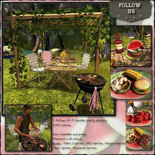 Second Life Marketplace - Summer / Spring !! Follow US !! Garden party ...