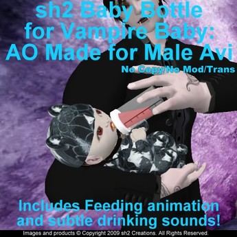 Second Life Marketplace - sh2 Baby Bottle for VAMPIRE Baby v1.1