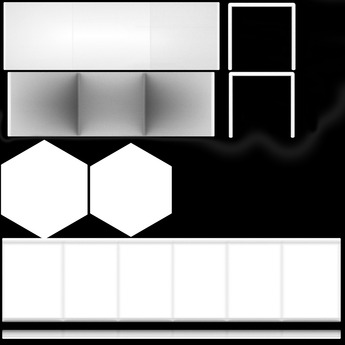 Second Life Marketplace - [NM] Hex and Stacked Tables Modular Set