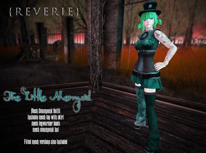 Second Life Marketplace - {REVERIE} Mesh Steampunk Outfit - The Little ...