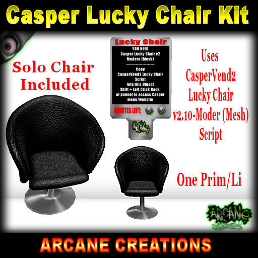 Second Life Marketplace - Casper Lucky Chair kit