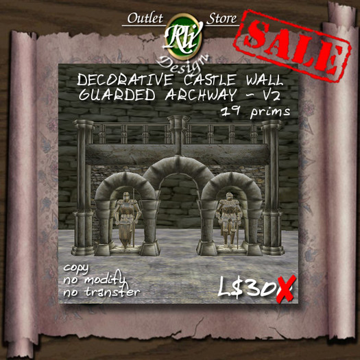 Second Life Marketplace - SALE -> 90% OFF - Decorative Guarded Castle ...