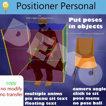 Second Life Marketplace - Positioner Personal Sitter DEMO - Sit Target ...