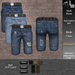 Second Life Marketplace - DE Designs - Men's Mesh Shorts - Jean - Multipack