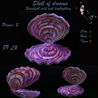 Second Life Marketplace - Sea Shell, shiny, without animation