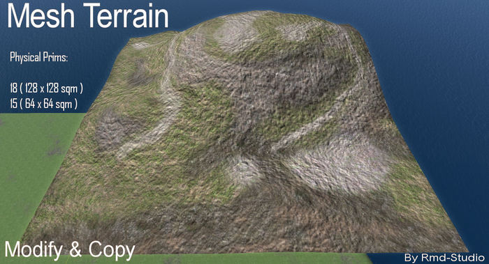 Second Life Marketplace - Mesh Terrain Ultra Def 128x128 & 64 X 64