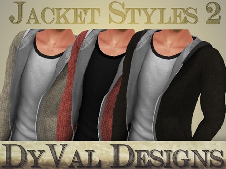 Second Life Marketplace - [DV] Jacket/Shirt Combo ADD-ON: Jacket Styles ...